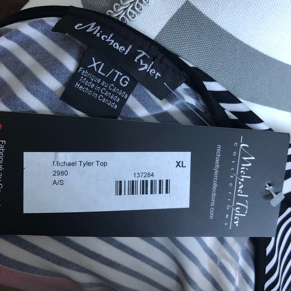 Michael Tyler | Tops | Nwt Michael Tyler Geometric Pattern Shirt | Poshmark
